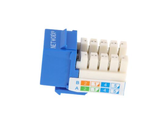 CAT6 SpeedTerm™ Keystone Jack 90 Degree 110 UTP - Blue | NetConnex, LLC
